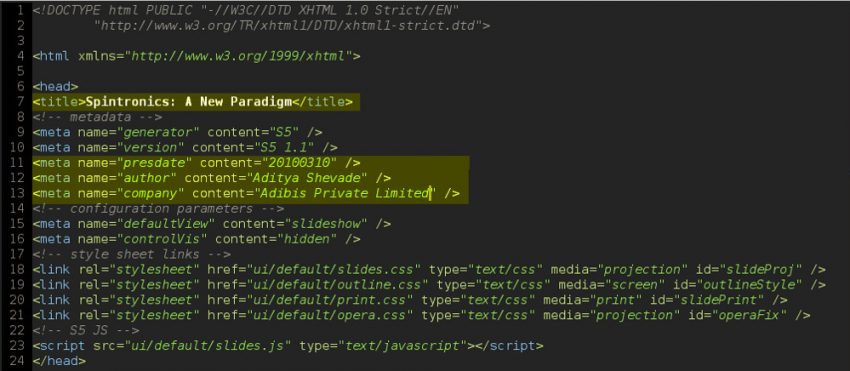 S5: A Simple Web-based Presentation System - Open Source For You
