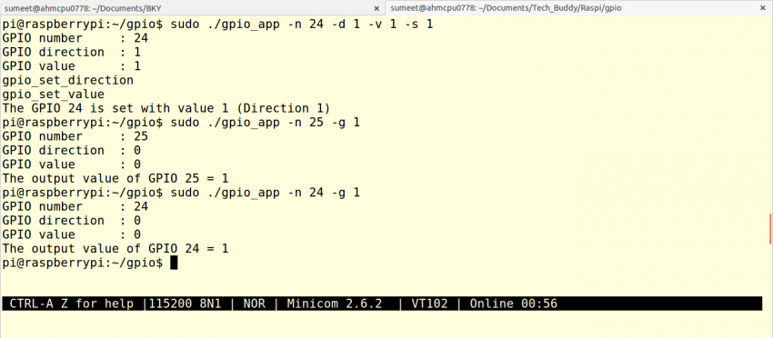 Compile a GPIO Control Application and Test It On the Raspberry Pi