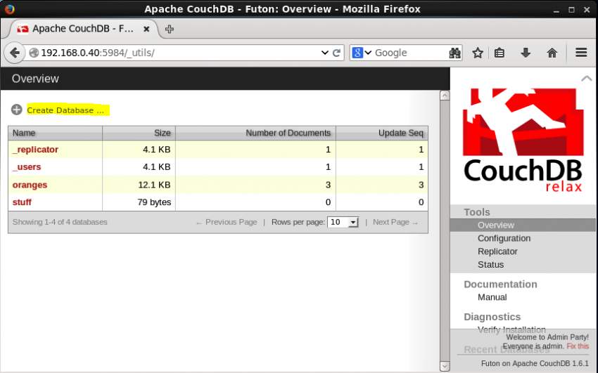 Relax with Apache CouchDB
