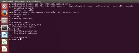 Mininet: An Emulator for Prototyping Large Network Topologies on a ...