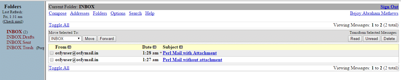 Scripting Mail with Shell and Perl