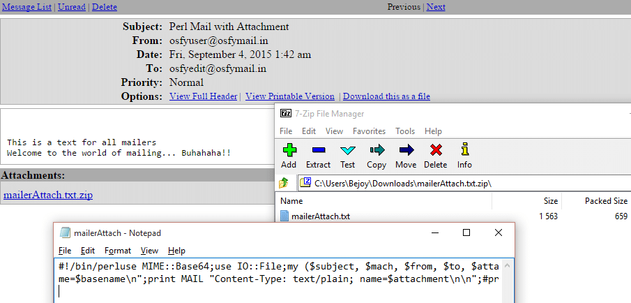Scripting Mail with Shell and Perl