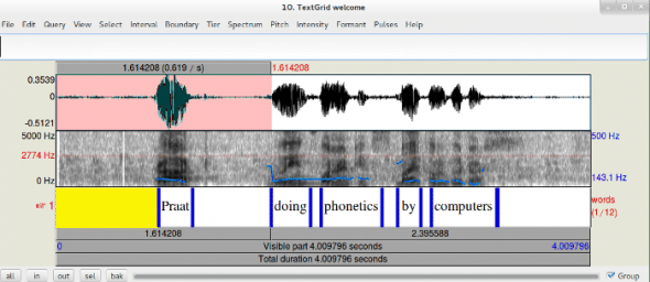 Speech Signal Analysis Using Praat