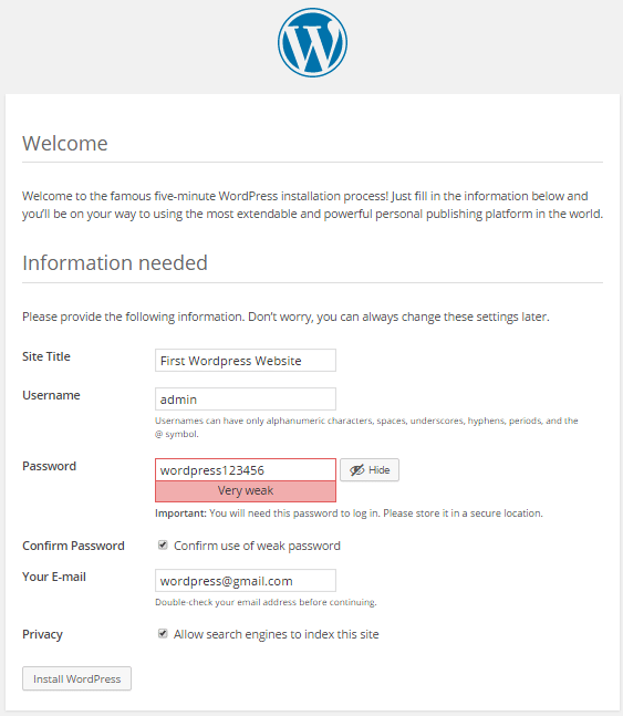 Build a WordPress Web Application Using WAMP