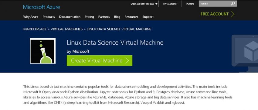 Microsoft Azure now offers open source 'Linux Data Science Virtual ...