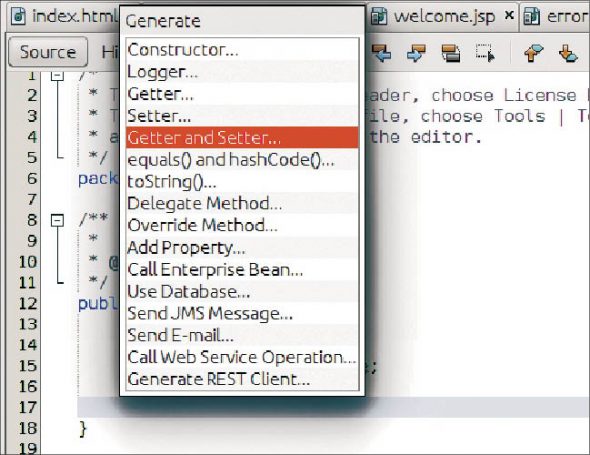 Developing web applications using NetBeans