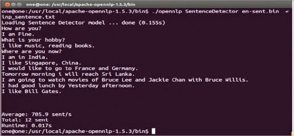 Apache OpenNLP: A Command Line Approach - Open Source for You