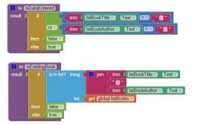 My Library Application in App Inventor 2
