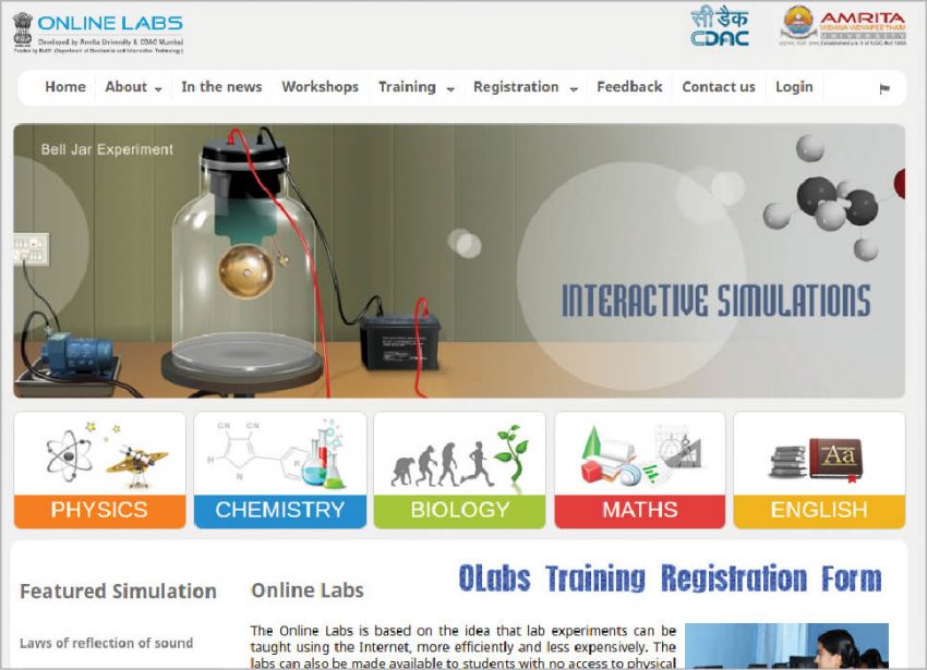 OLabs makes school laboratories accessible anytime, anywhere - Open ...