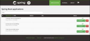 Spring Boot Admin UI for building production-grade applications
