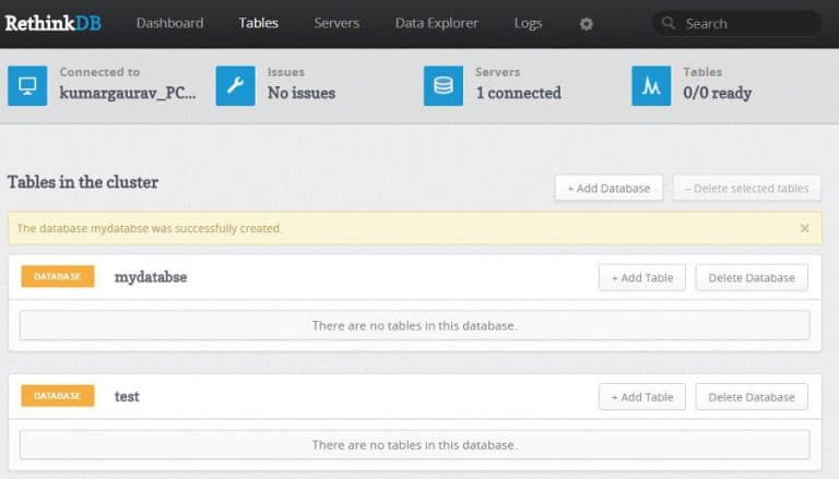 RethinkDB: A NoSQL Database for Real-Time Applications