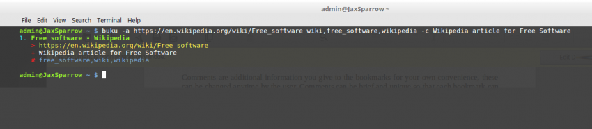 Buku: A Bookmark Manager in the Command Line - open source for you