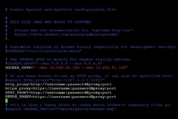 Setting up a Proxy for Docker Containers in Linux Machines