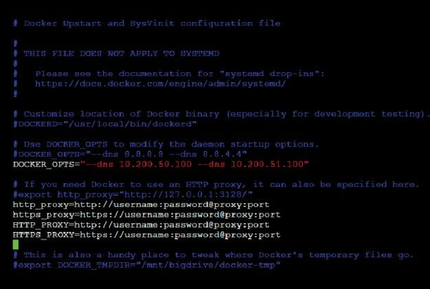 Setting up a Proxy for Docker Containers in Linux Machines