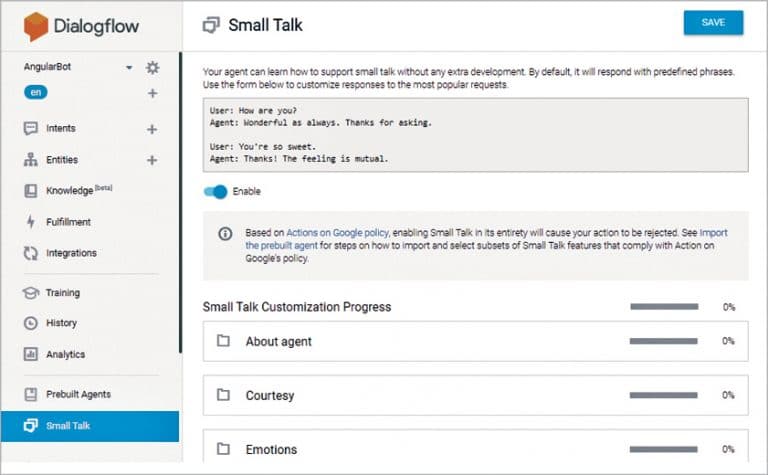 Building a Chatbot in Angular Using Dialogflow - open source for you