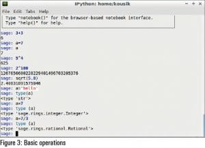 SageMath: A System for Algebraic and Geometrical Experimentation