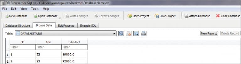 Interfacing Python with the SQLite Transactional Database Engine