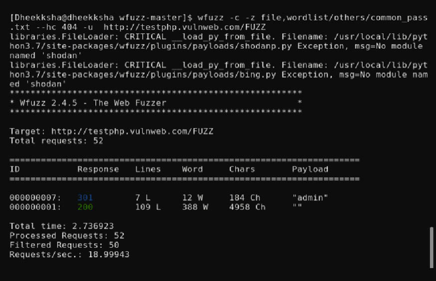 Wfuzz: Protect Your Web Application by Finding the Faults In It