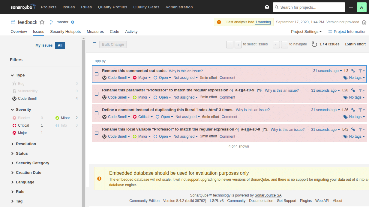 DevSecOps Static Application Security Testing Using Snyk and SonarQube