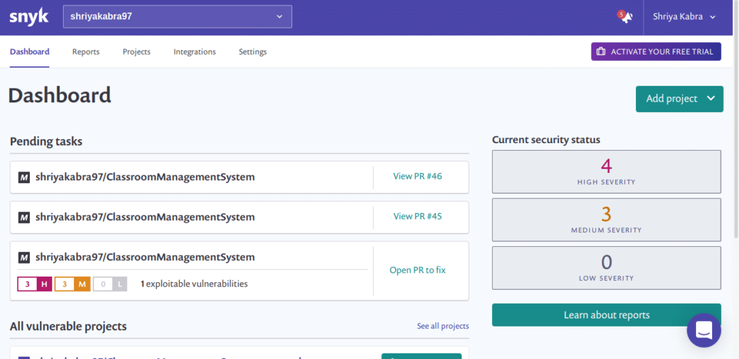 DevSecOps Static Application Security Testing Using Snyk and SonarQube