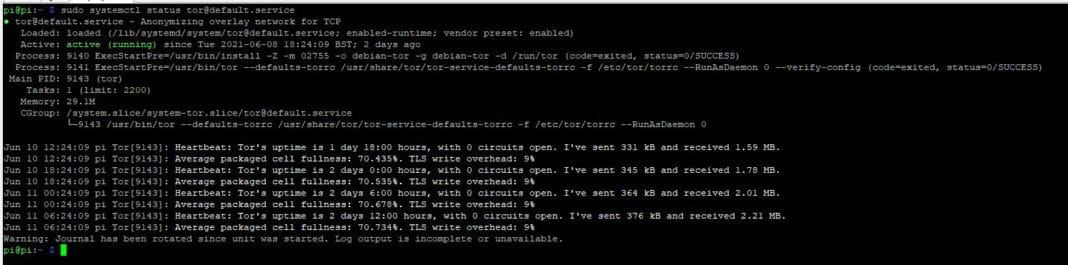 Online Anonymity with Tor