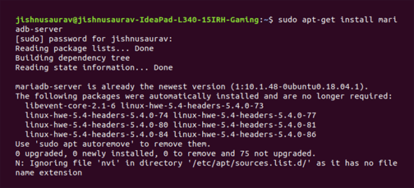 Installing and Using MariaDB on Ubuntu