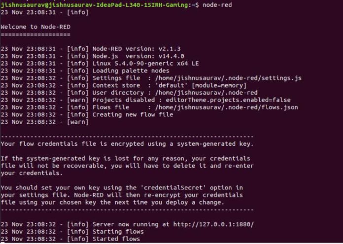 Installing and Using Node-RED on Ubuntu