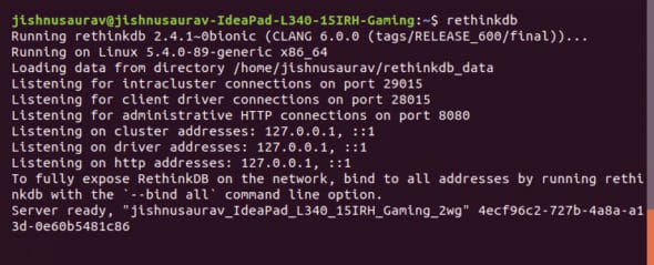 Installing and Using RethinkDB on Ubuntu