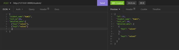 Carry Out Jsonfield Schema Validation Using Json Models