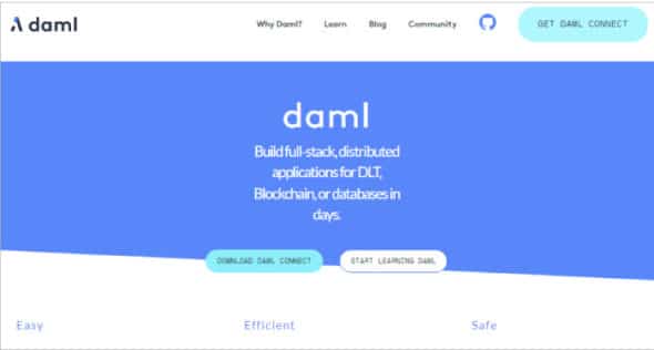 DAML: The Programming Language for Smart Contracts in a Blockchain